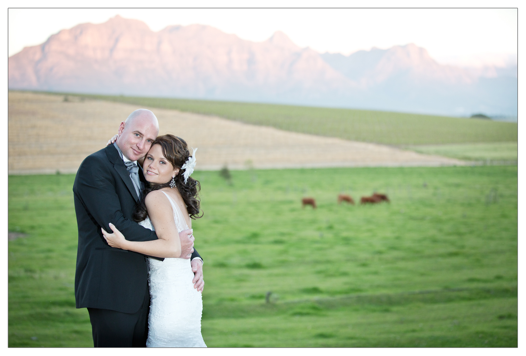 Classic black and white wedding Neethlingshof, Stellenbosch | Sean ...